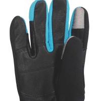 China Touch Function Mens Leather Horse Riding Gloves Goatskin Palm for sale