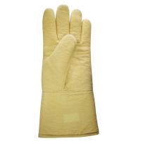 China Yellow kevlar felt 350 Degrees Fire Resistant Work Gloves 2 layers for sale
