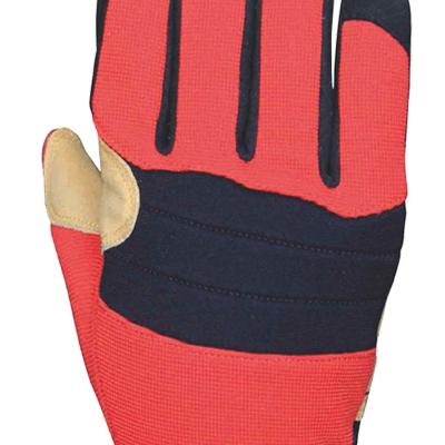 China Vehicle Extrication Oil Gas / Rope Rescue Gloves Synthetic Leather Material for sale