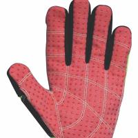 China Hi Vis Green 4X44EP Crush Resistant Gloves / Heavy Duty Rigger Gloves for sale