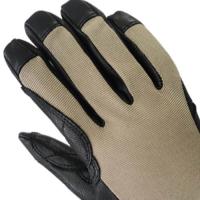 China Tight Fitting Tactical Fast Rope Gloves Goatskin Palm Spandex Back for sale