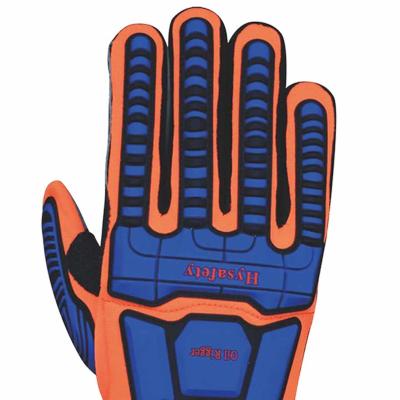 China Heavy Duty Demolition Grip Impact Resistant Gloves AATCC Grade 6 for sale