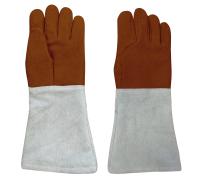 China Cowsplit Heat Resistant Mig Welding Gloves Kevalr Stitching for sale