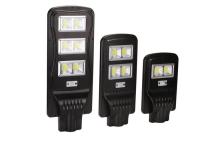 China All In One Integrated Solar Led Street Light 20W 40W 60W Black ABS Housing for sale
