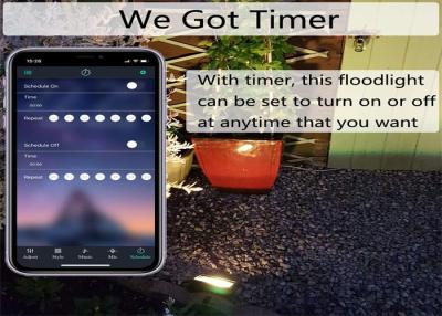 China RGB 16 Color High Power LED Floodlight Changeable Phone App Control For Outdoor Garden for sale