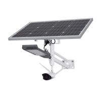 China Outdoor Die Casting Aluminum Solar Powered LED Street Lights With CCTV Camera Wifi 4G for sale