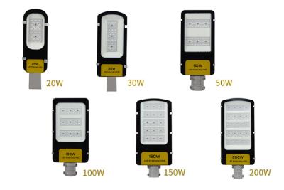 China IP65 20W/30W/50W/100W/150W/200W Led Light Street Lamp Head Outdoor Road Lamp for sale