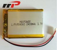 China 3.7V 904060 2400mAh 3.7 V Li-Poly Rechargeable Battery Pack Seiko PCM IEC62133 for sale
