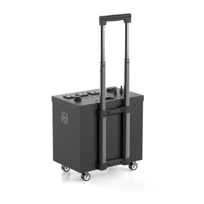 China Trolley Case 2500W Portable Power Station Suitcase Generator Lifepo4 Battery Solar System for sale