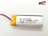 China 300mAh 3.7V li polymer Battery For Bluetooth Wearable Electronics for sale