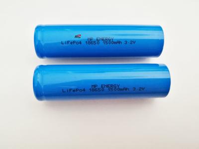 China 18650 3.2V1500mAh Lithium LiFePo4 Battery CE UL Emergency lighting for sale