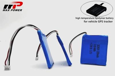 China PC302631 220mAh 3.7V Lithium Polymer Battery For Vehicle GPS Device KC Certified for sale