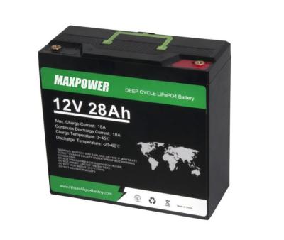 China Deep Cycle Rechargeable Lithium-ion Lifepo4 Battery 12V 12.8V 24V 6ah 7ah 9ah 12ah 14ah 28ah 30ah for sale