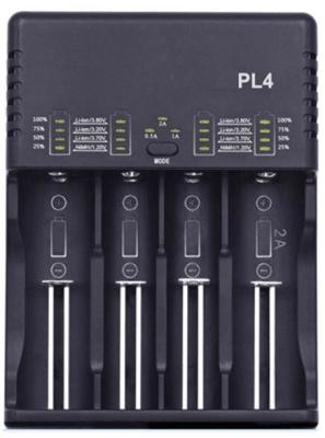 China Lithium LCD Battery Charger Fast Spped LiFePO4 NIMH NICAD 4 Slots ABS Material for sale