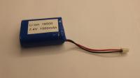 China LED Lighting 18500 1500mAh 7.4V Lithium Ion Rechargeable Batteries UL CE for sale