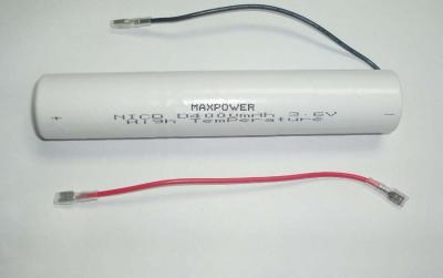 China 4000mAh NICAD Rechargeable Batteries 3.6Volt High Teerature IEC61951-1/2 for sale