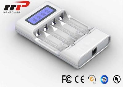 China Intelligent AA AAA LCD Battery Charger 4 Slot NIMH NiCad Batteries CE for sale
