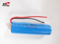 China Cylindrical Shape Rechargeable Lithium Ion Batteries 3.7V 14500 600mAh IEC CB MSDS for sale