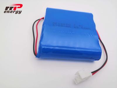 China High Energy Capacity 6700mAh Lithium Ion Battery Cells 7.4V 18650 2S2P CB IEC for sale