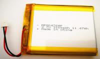 China 11.47 Watt Lithium Ion Polymer Battery Pack 804764 3100mah 3.7V With Connector with KC CB UL for sale