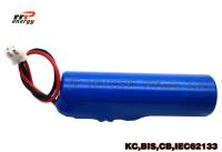 China Blue Rechargeable Li Ion Battery Pack INR18650 3.7V 2500mAh 1000 Times Cycle Life for sale
