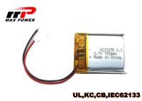 China Bluetooth Headset Earbud 422025P 180mah 3.7V Ultra Small Lithium Polymer Battery KC CB UN38.3 Approval for sale