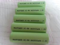 China AA2000mAh NIMH Rechargeable Batteries 1000  Cycles IEC  CE UL for sale