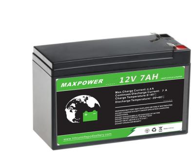 China 89.6wh IP55 12V 7Ah 7.2Ah Lithium LiFePo4 Battery For Solar Light for sale