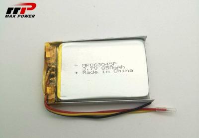 China 3.7V 603045 850mAh Li Ion Rechargeable Battery For Medical Device for sale