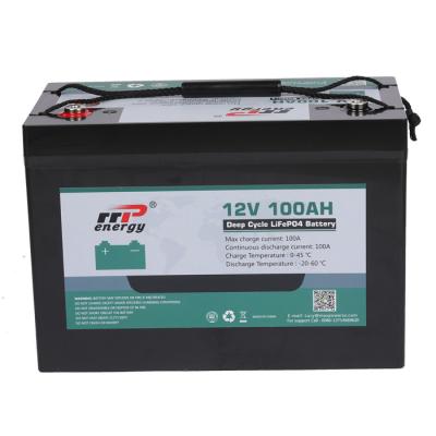 China 12V 100Ah Deep Cycle Lithium LiFePO4 Battery Pack with Long Life Span for RV and EV Applications for sale