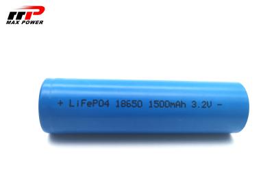 China 18650 1500mAh 3.2V deep cycle LiFePO4 Battery For Emergency Lighting for sale