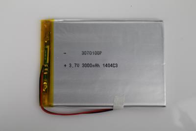China Rechargeable Lithium Polymer Battery 3.7V 3000mAh High energy density for sale