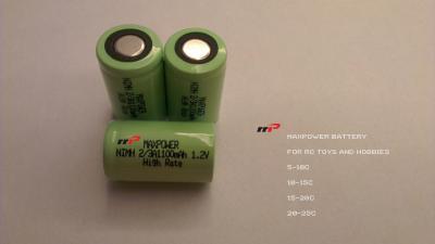 China R/C Toy NIMH Rechargeable Batteries 2/3A 1100mAh 1.2V 1000 Cycles CE UL for sale