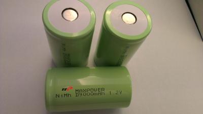 China D9000 1.2V NIMH Rechargeable Batteries Flat Top High Top Battery Cell UL CE for sale