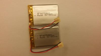 China High Te Lithium Polymer Battery 423040 450mAh 3.7Volt IEC62133 for sale