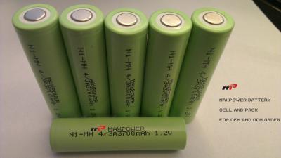 China 4/3A 3700mAh NIMH Rechargeable Batteries 1.2V For Test  And Measurement for sale