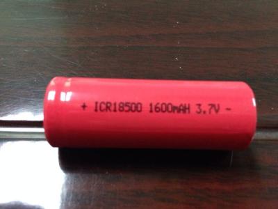 China E-Cigarette 1600mAh Lithium Ion Rechargeable Batteries / Lithium Ion 18500 for sale