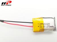 China 3.0V 270mAh 601420 Li Mno2 Battery 601420 Lithium Primary Battery for sale