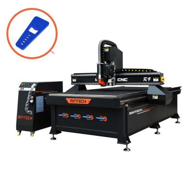 China Black 1.6KW 24000RPM 3D Wood Sign ATC CNC Router With Visual Positioning for sale