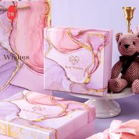 China Pink Stain Cardboard Gift Packaging Box for sale