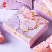 China Pink Stain Cardboard Gift Packaging Box for sale