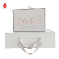 China Deluxe Cardboard Gift Packaging Box Glossy Lamination Rigid Magnetic Paper Box for sale