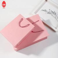 China FSC Padding Handle Leather Paper Bag for sale