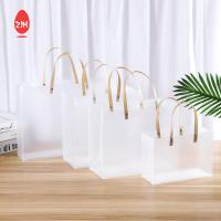 China LDPE Plastic Shopping Bag Cosmetic Dress Transparent Gift Tote Bags for sale