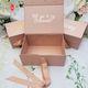 China Oval Foil Stamping Cardboard Magnetic Folding Gift Box With Ribbon for sale