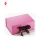 China Oval Foil Stamping Cardboard Magnetic Folding Gift Box With Ribbon for sale