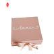 China F Flute Magnetic Printed Cardboard Gift Box With Ribbon Closure for sale