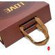 China Varnishing Paper Gift Packaging Box Blown  Folding Gift Boxes With Handle for sale