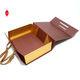 China Varnishing Paper Gift Packaging Box Blown  Folding Gift Boxes With Handle for sale