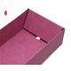 China Pink Folding Cardboard Rectangular Gift Box  With Flap Lid for sale
